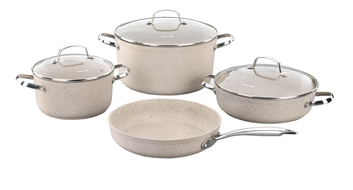 7 PC GRANITE POT SET - CREAM – Kitchen Depot