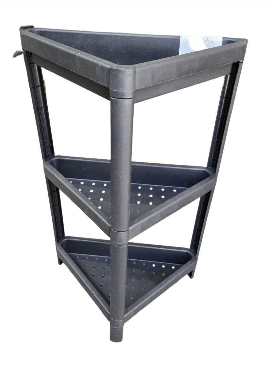 3 TIER PLASTIC CORNER SHELF – Kitchen Depot