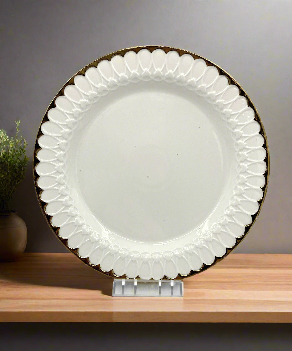 10" PLATE-GOLD RIM-ROUND – Kitchen Depot