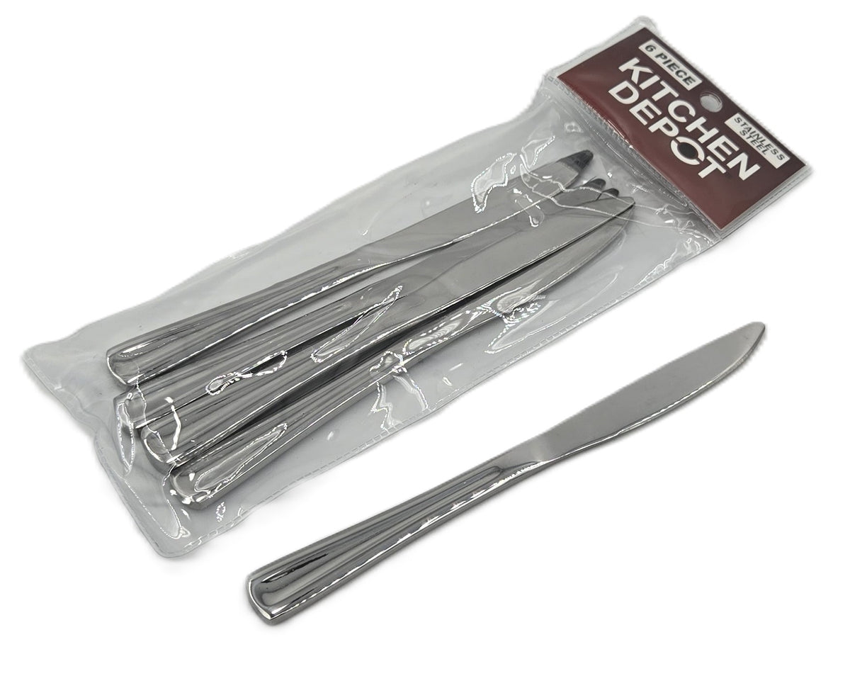 6 PC DESSERT KNIFE-SILVER – Kitchen Depot