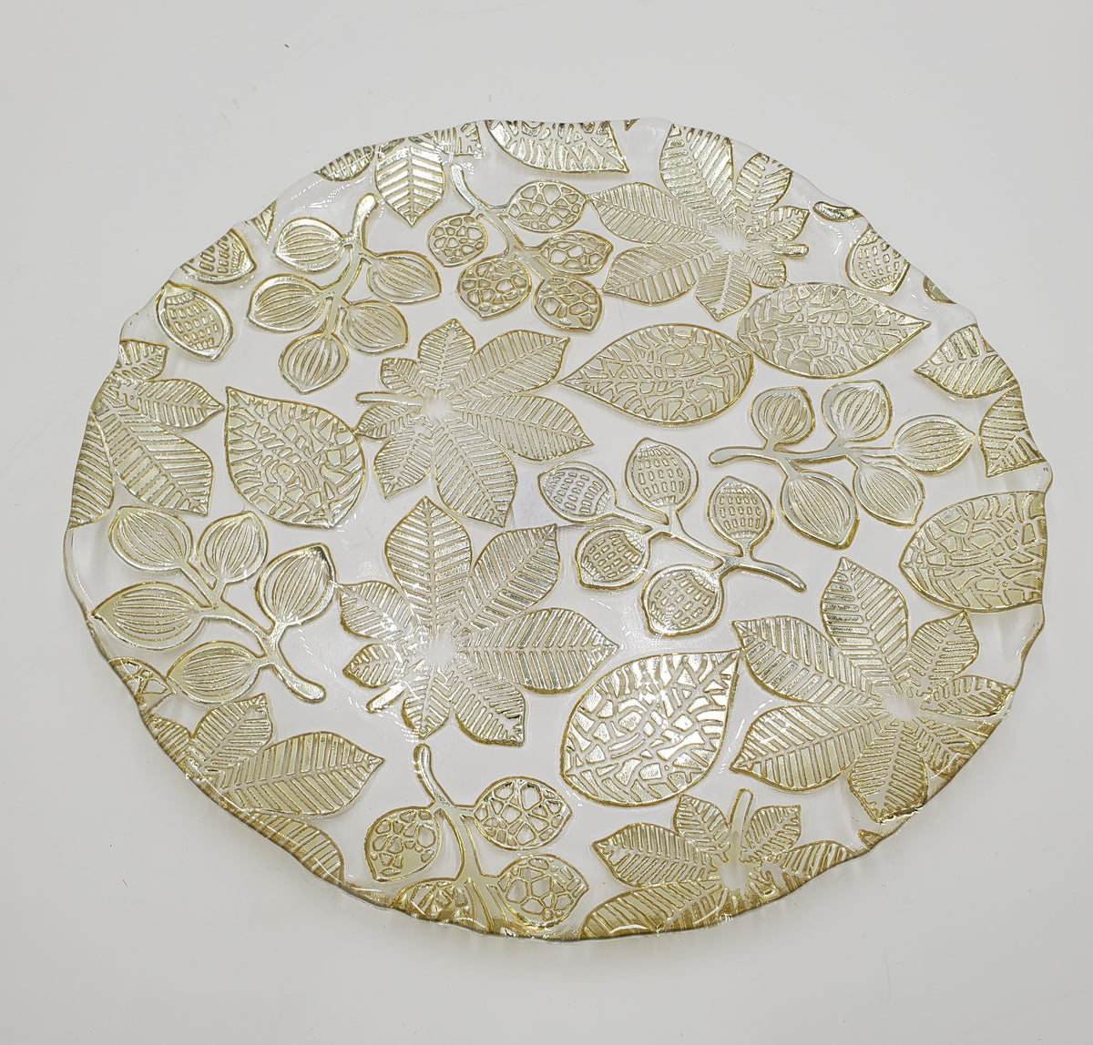 10.75" GLASS PLATE GOLD DESIGN – Kitchen Depot