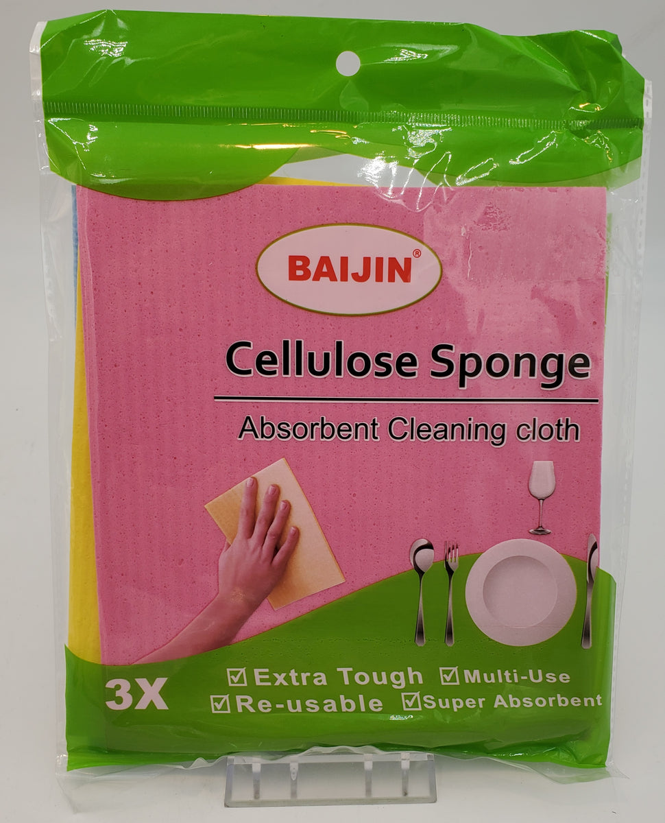 3 PC CELLULOSE SPONGE CLOTH – Kitchen Depot