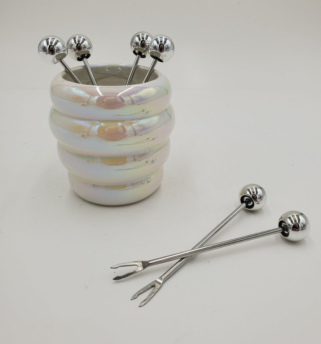 3.5"x2.5" 6PC APPETIZER PICK W/HOLDER-PEARL – Kitchen Depot