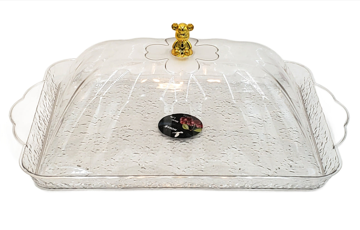 17.5"x11" ACRYLIC DISH W/DOME-RECTANGLE – Kitchen Depot