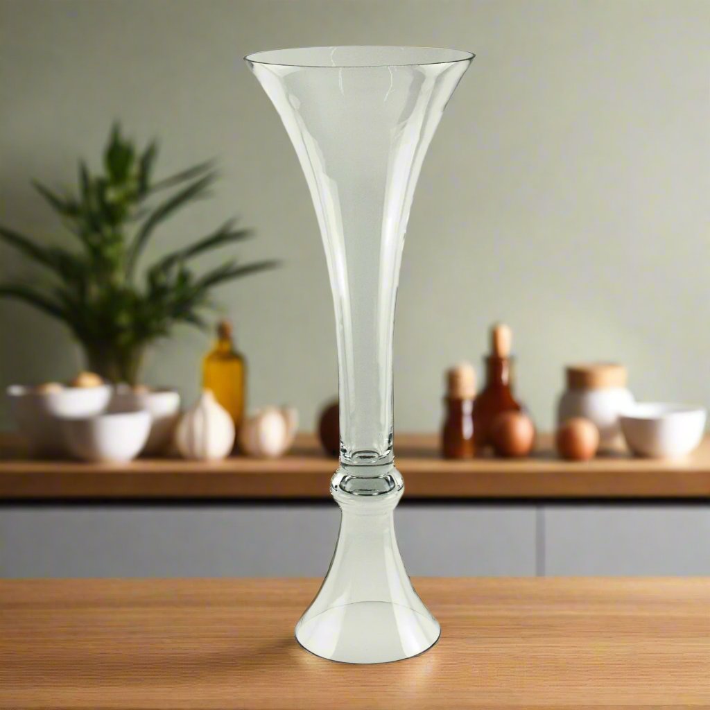 21" TRUMPET GLASS VASE – Kitchen Depot