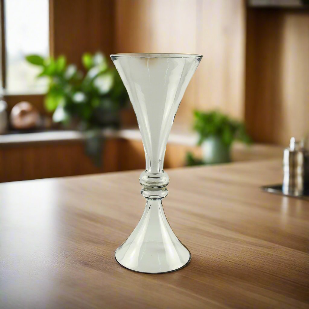 15.75" TRUMPET GLASS VASE – Kitchen Depot