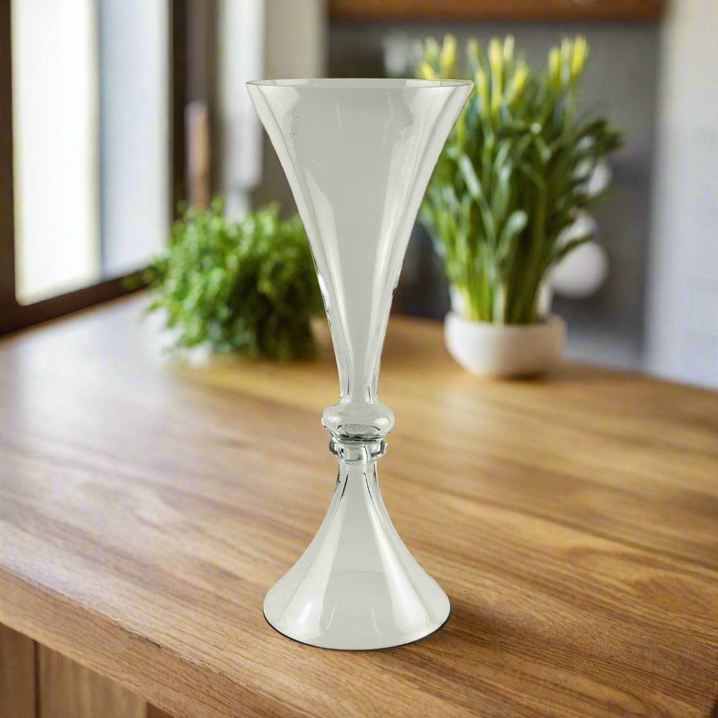 20" TRUMPET GLASS VASE – Kitchen Depot